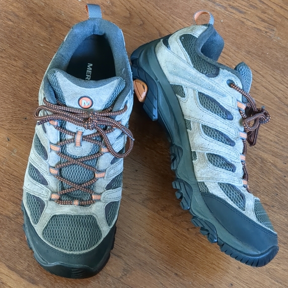 Merrell | Shoes | Merrell Moab 3 Hiking Shoes Mens Black Tan Size 25 ...